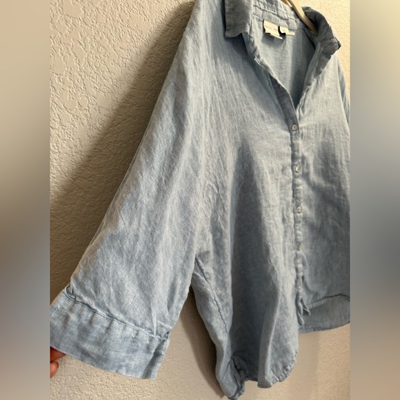Rachel Zoe | Tops | Rachel Zoe 0 Linen Button Down Shirt | Poshmark